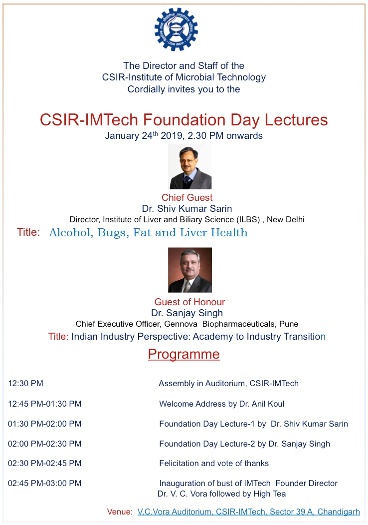 CSIR-IMTech Foundation Day
