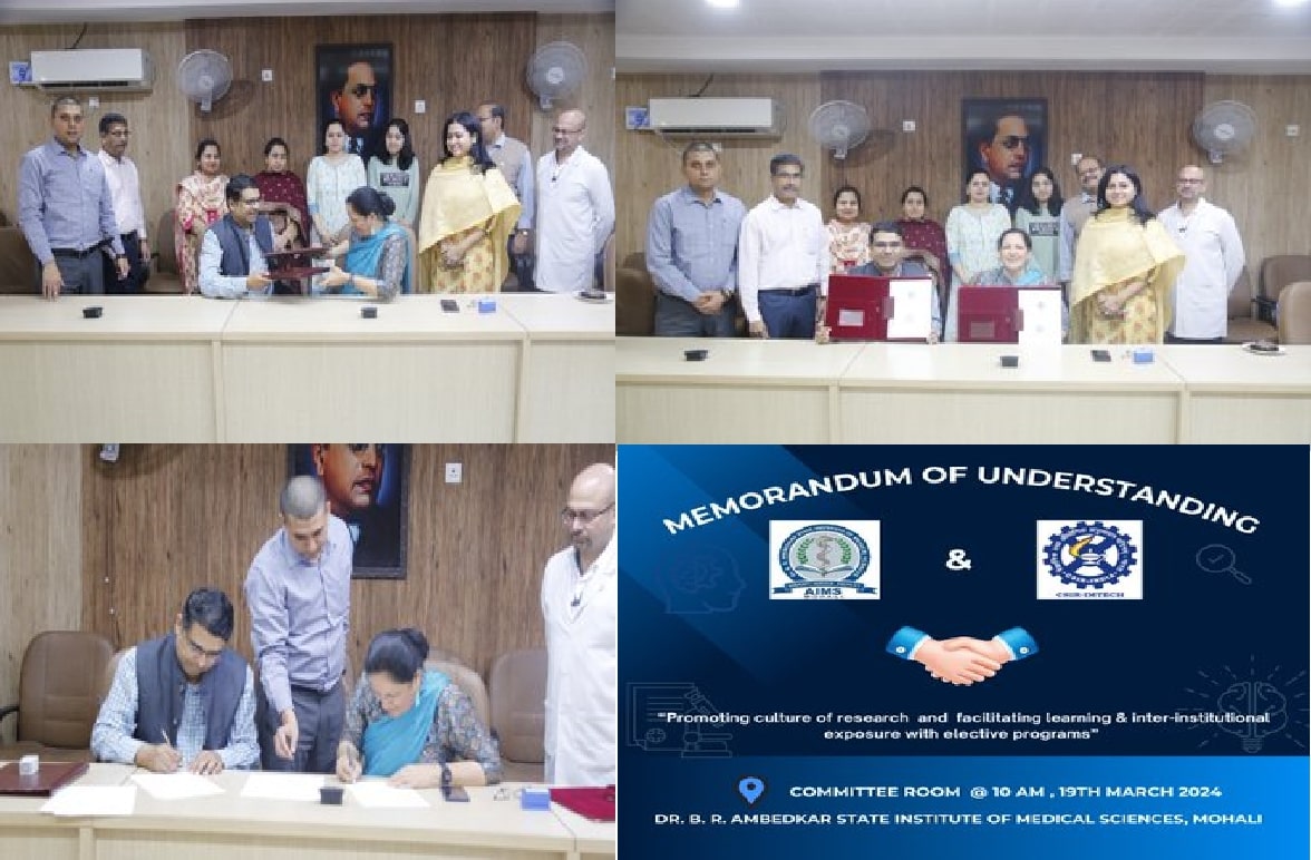 CSIR_IMTECH and Dr. B R Ambedkar State Institute of Medical Sciences.